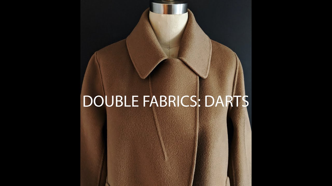 Working with double cloth fabrics: constructing darts - YouTube