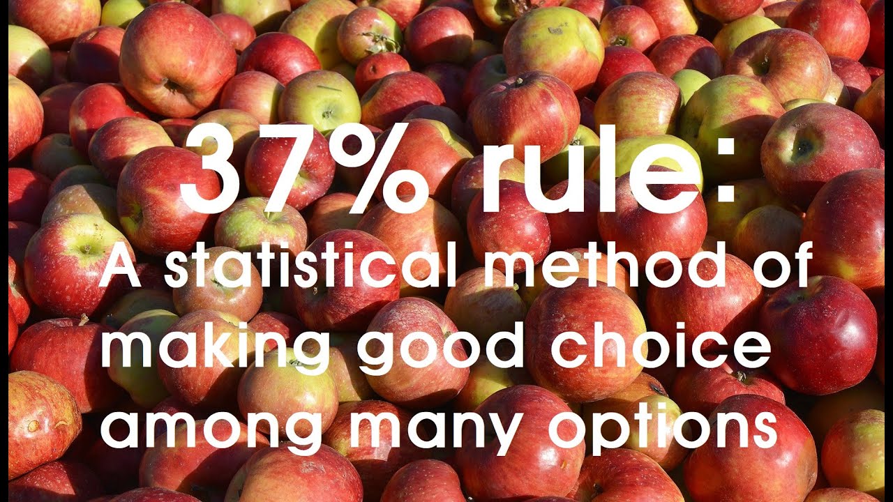 Short Story: 37% rule: A statistical method of making good choice among ...