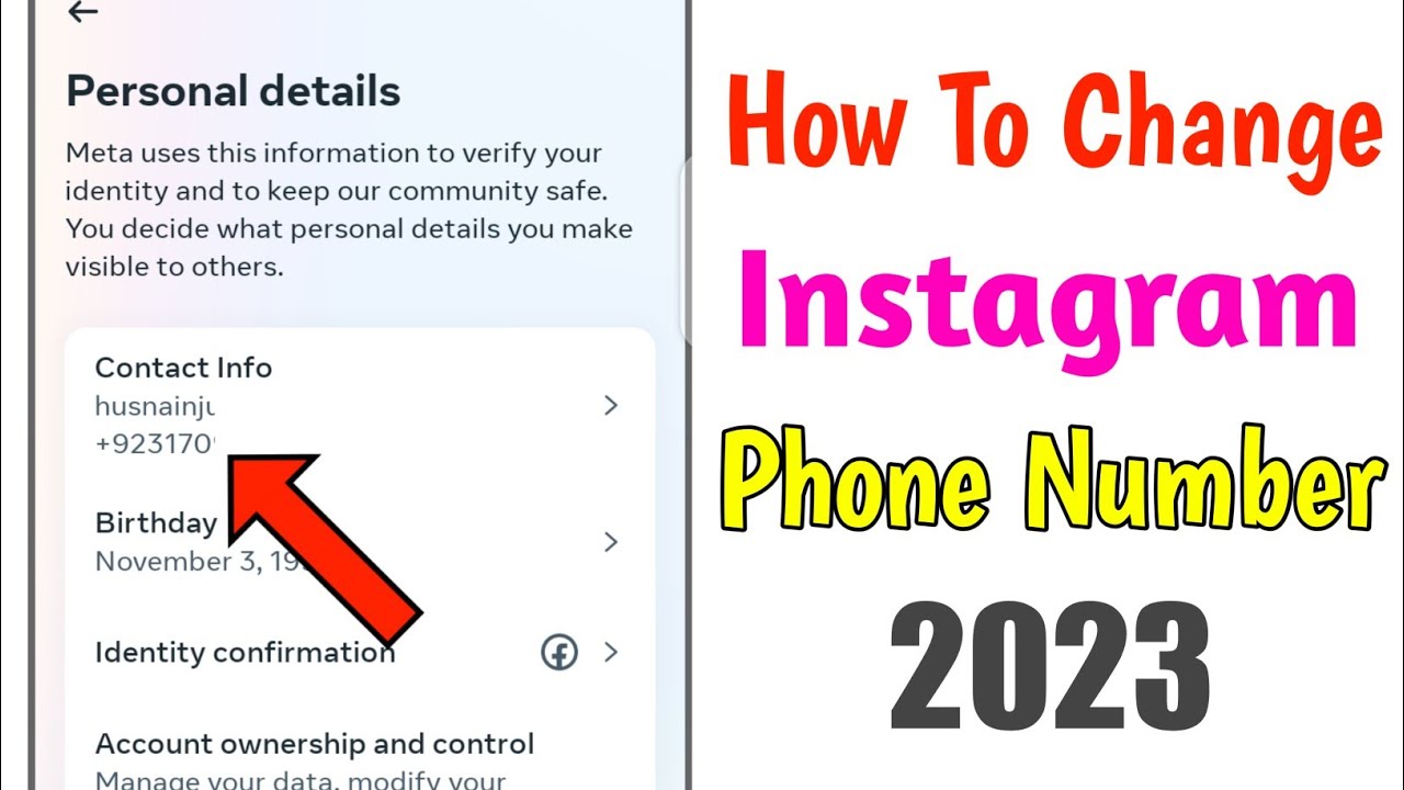 How To Change Instagram Phone Number | Instagram Me Phone Number Change ...