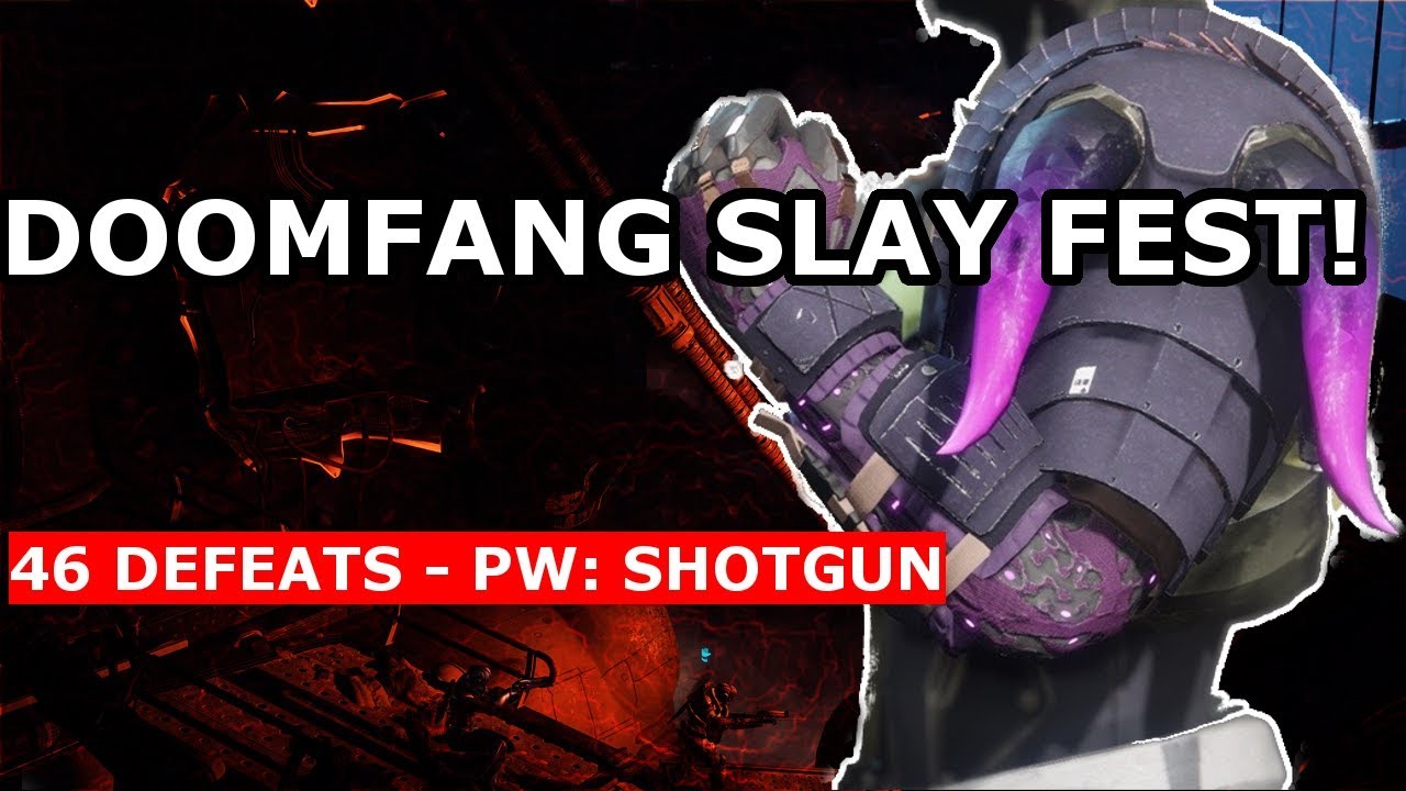 SLAYING WITH THE DOOMFANG GAUNTLETS! - Destiny 2 - YouTube