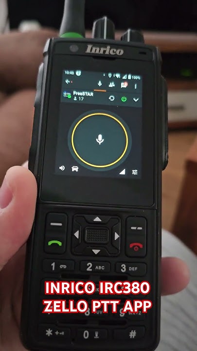Inrico IRC380 running the Zello PTT App - #Inrico #Zello #DMR #IRC380 - YouTube