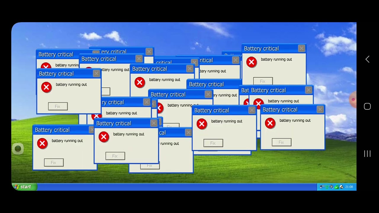 Windows xp low battery remix - YouTube