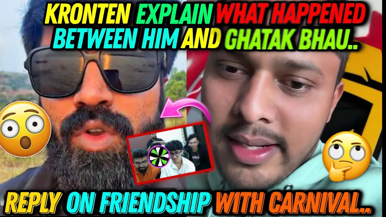 🚨Kronten Explain What Happened Between Him & Ghatak Bhai 😳😱|| #godl # ...