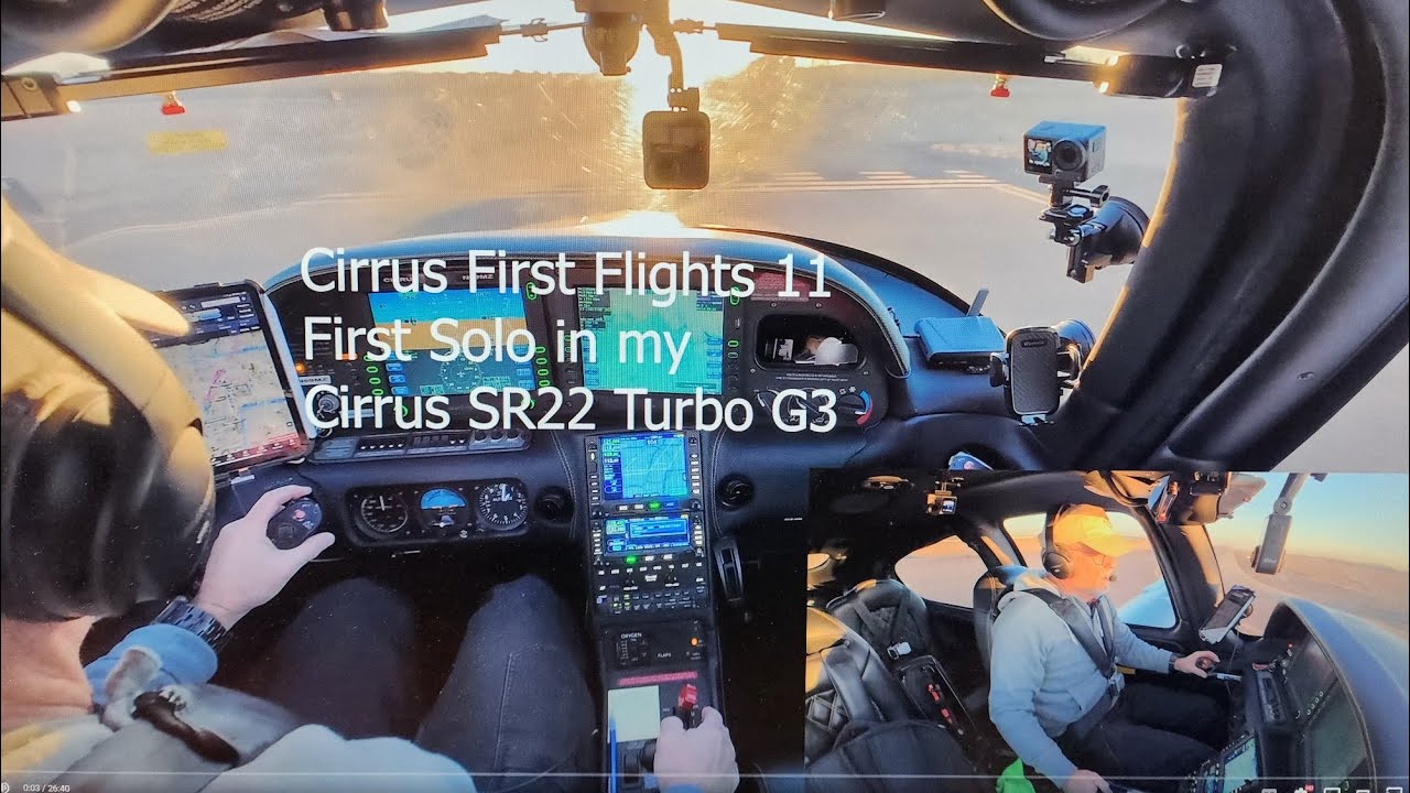 Cirrus First Flights 11 First Solo - YouTube