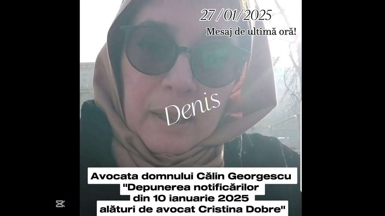 Doamna avocat a domnului Călin Georgescu 27/01/2025 - YouTube