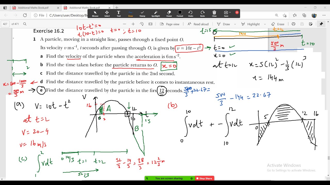 || Kinematics: Additional Mathematics|| - YouTube