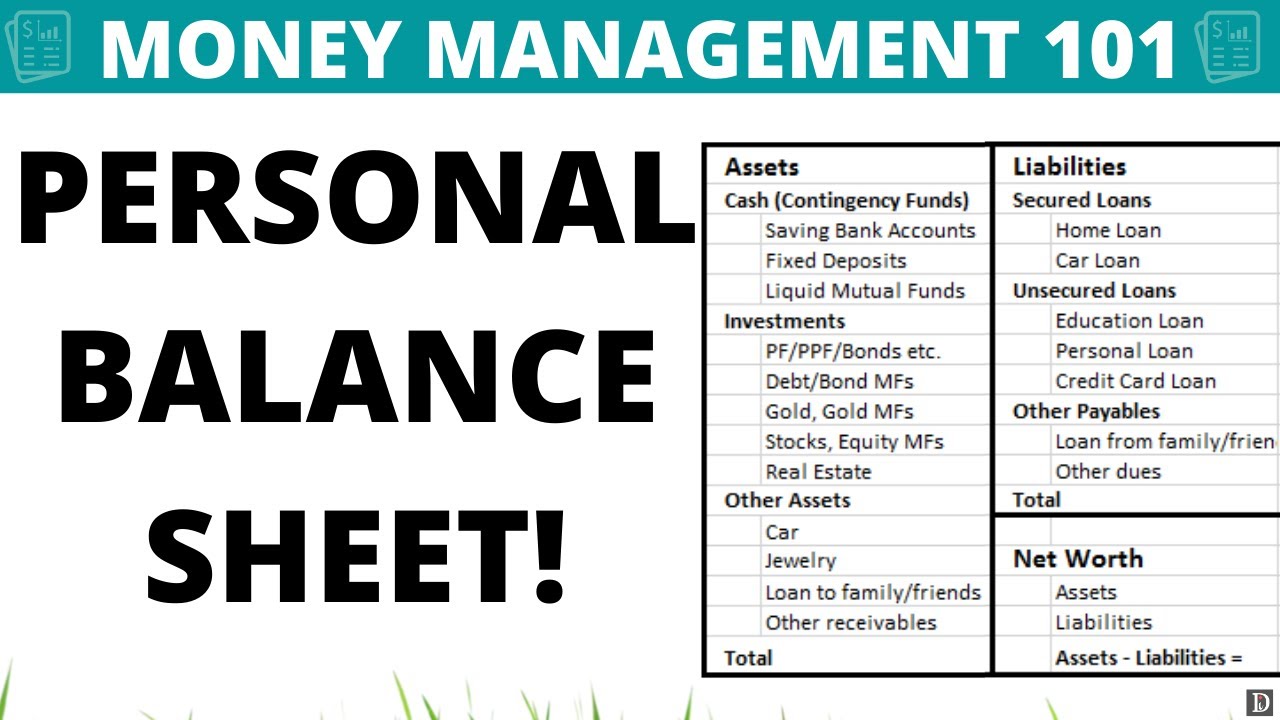 How To Create A Personal Balance Sheet In 2023 YouTube How To Create A Personal Balance Sheet In 2023 YouTube