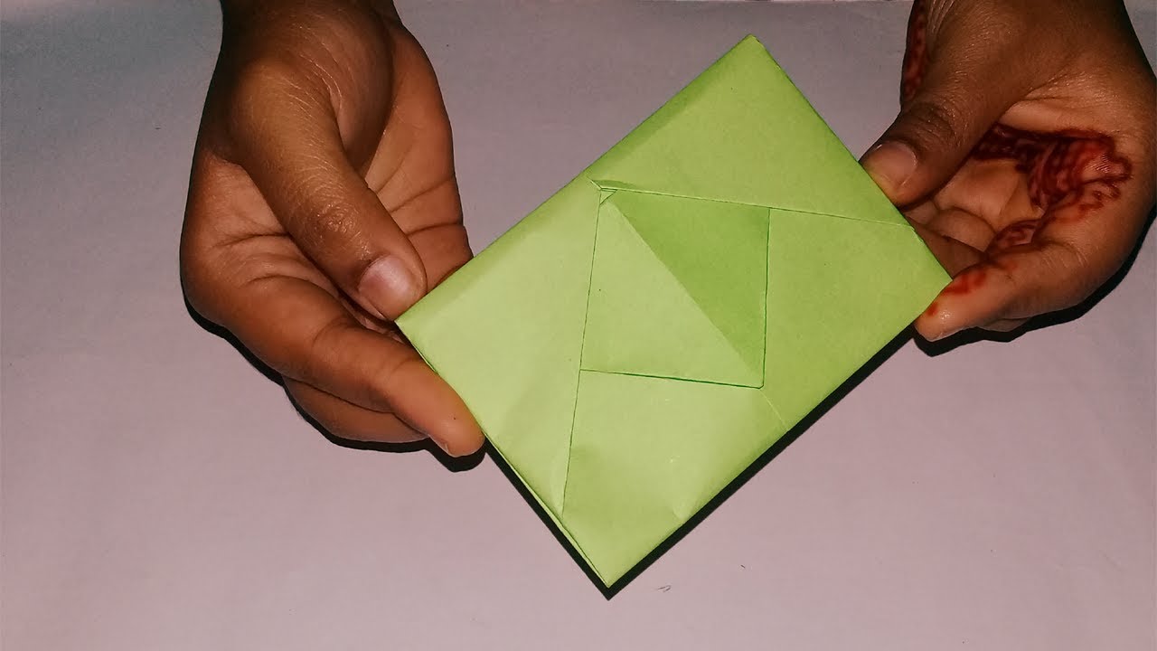কাগজের খাম তৈরি || Paper Envelope || origami envelope - YouTube