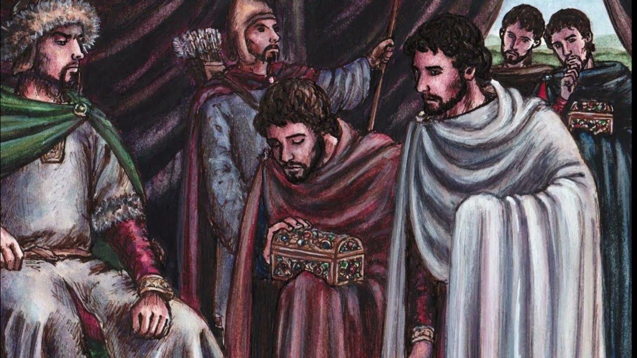 The Roman Embassy to Attila, King of the Huns, AD 448, as witnessed by ...