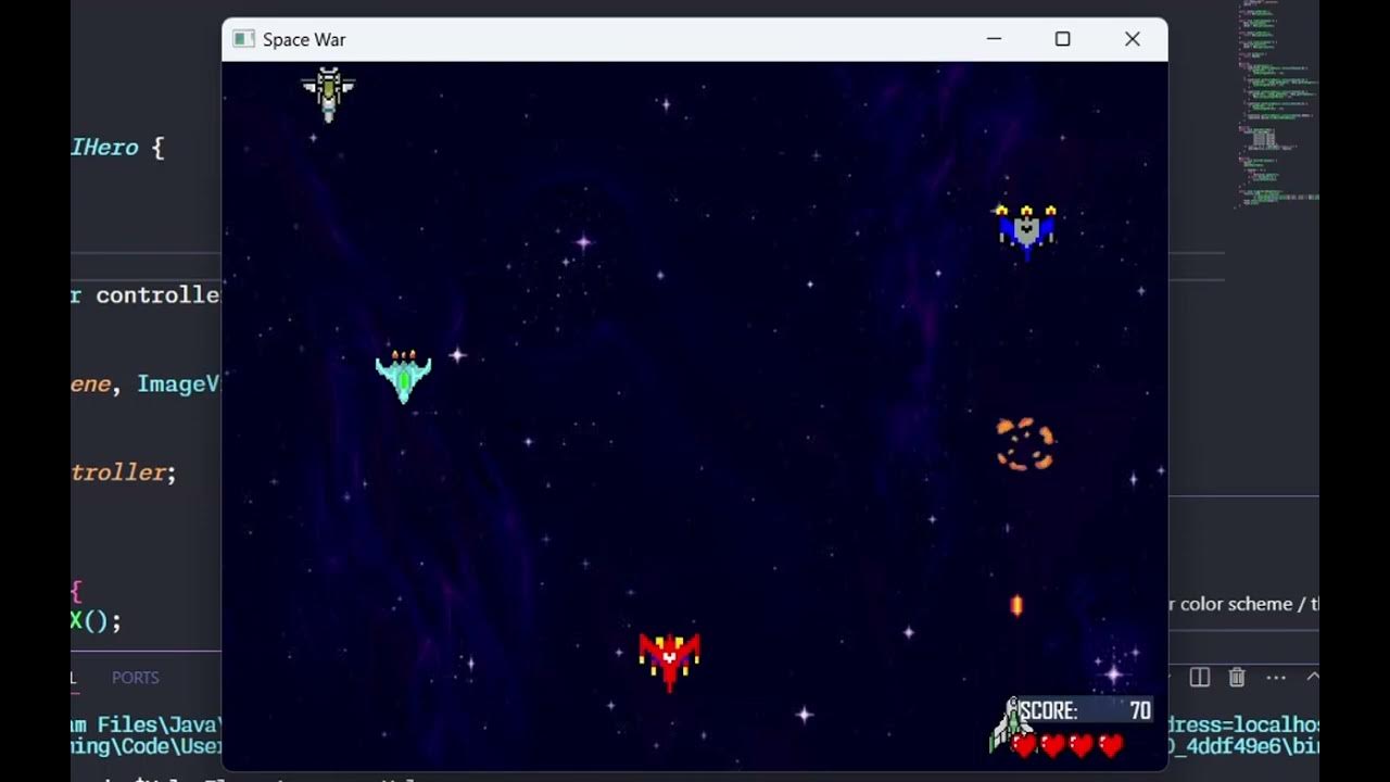 Demo Game JavaFX "Space War" - YouTube