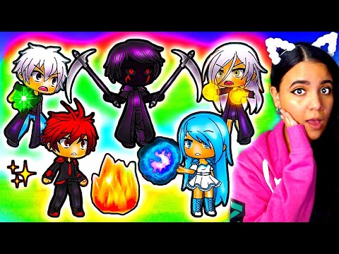 🔥🌊 POWERS ⚡🍁 Gacha Life Mini Movie Fantasy Story Reaction