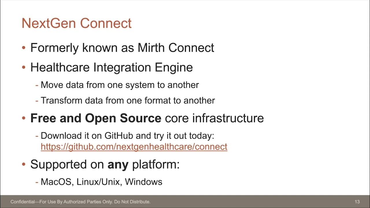 Lead Developer Introduction to NextGen Connect (formerly Mirth) - YouTube