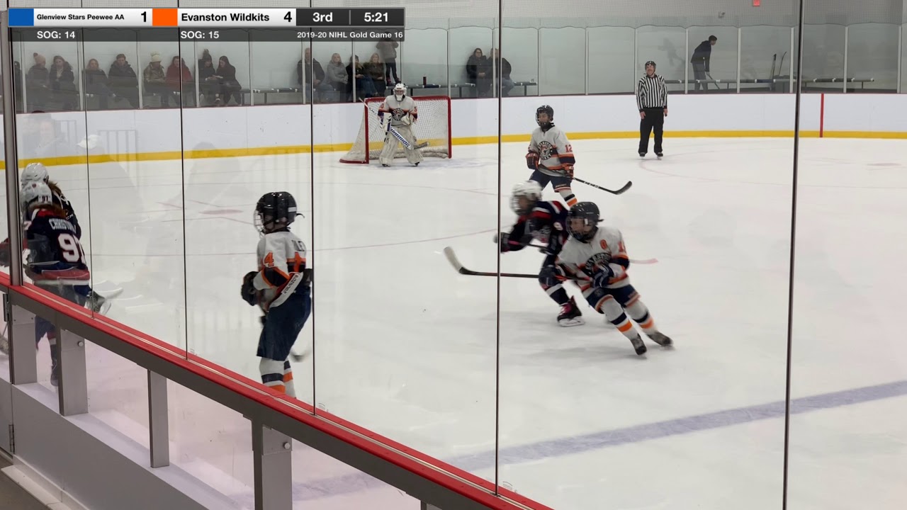 Glenview Stars Peewee AA vs Evanston Wildkits 3rd Period 2-4 - YouTube