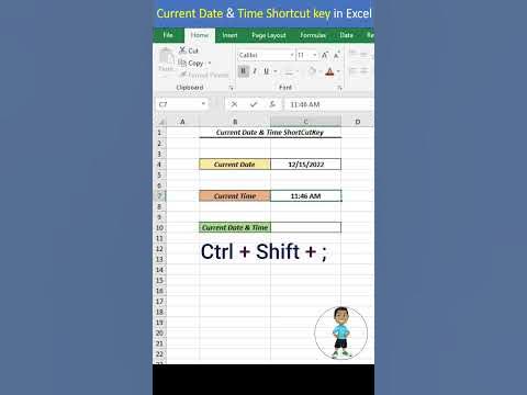 Current Date and Time Shortcut Key in Excel #msexcel #excel #exceltips ...