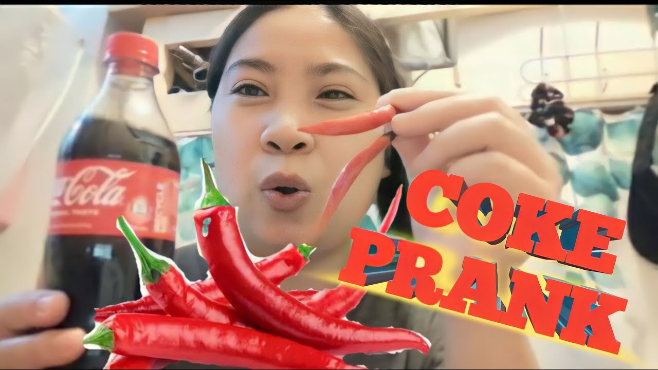 Chili Coke prank / Best Coke prank with chili / Subrang anghang ...