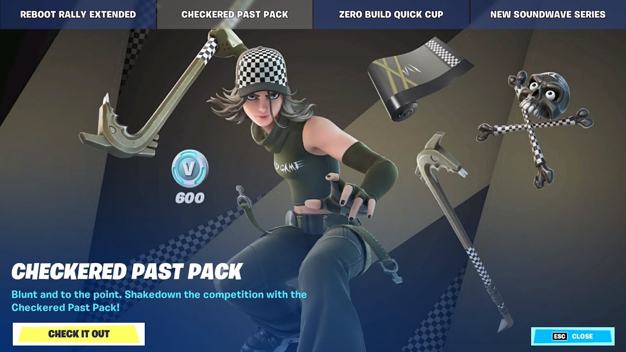 Fortnite News today Checkered Past Pack, Reboot Rally Extended, Season ...