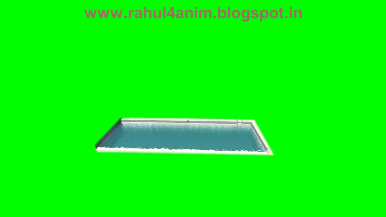 Swimming pool green screen - YouTube