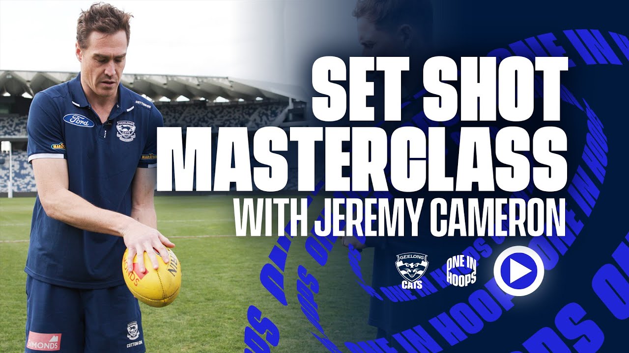 How To Kick A Set Shot Goal With Jeremy Cameron - YouTube
