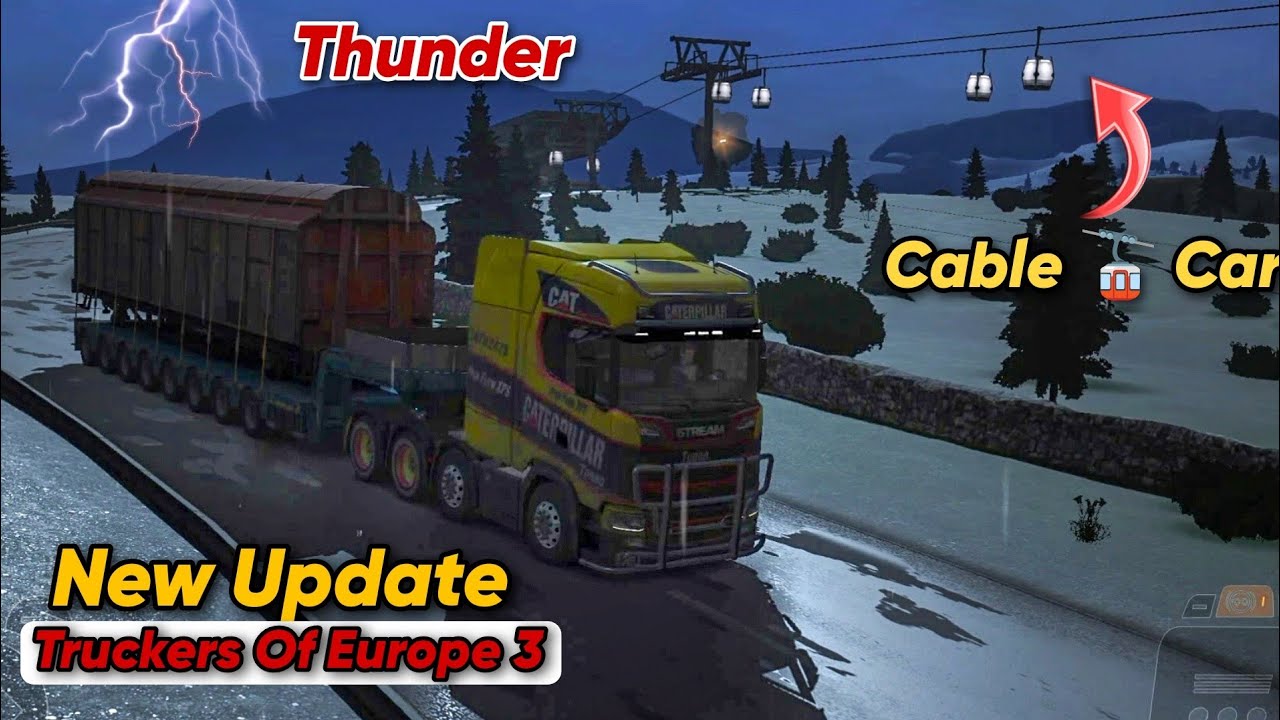 ⚡Big New Update⚡ - Truckers Of Europe 3 | Driving At Night On Alps ...