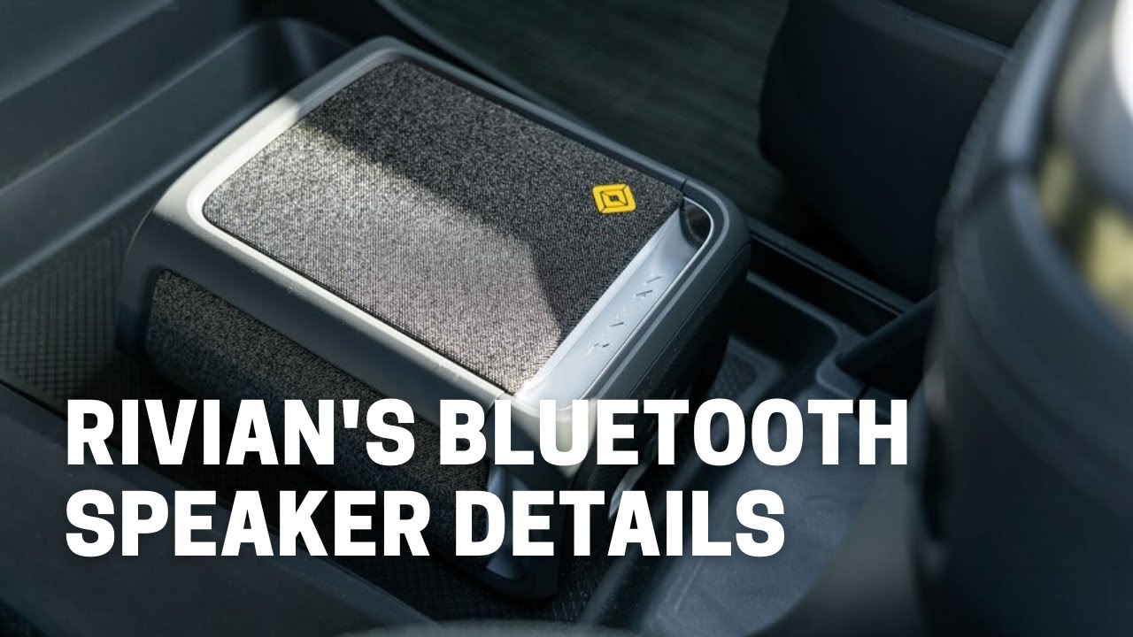 Rivian R1T / R1S bluetooth speaker also doubles as a lantern - YouTube