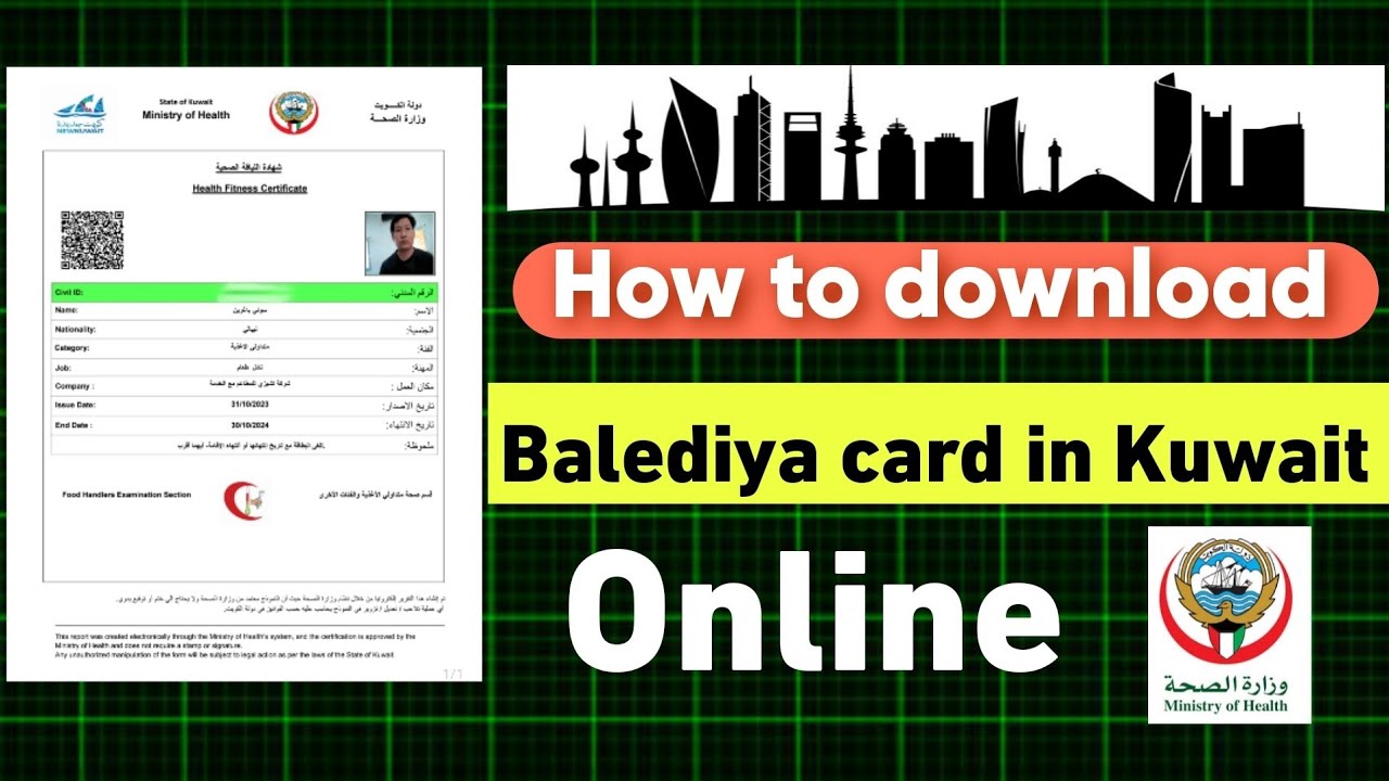 how to check balediya card online in Kuwait | technical way - YouTube