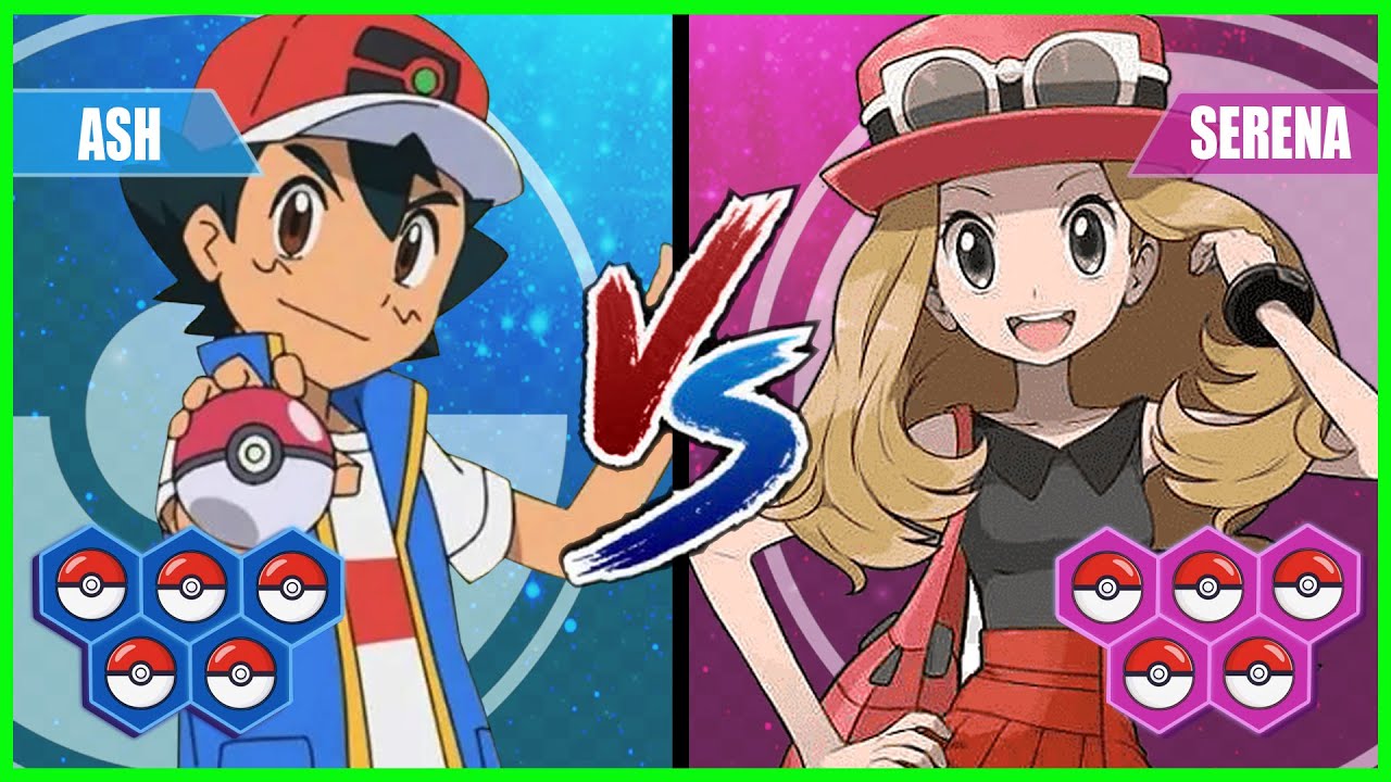 Pokemon Battle Pedia Ash Vs Serena Game Youtube