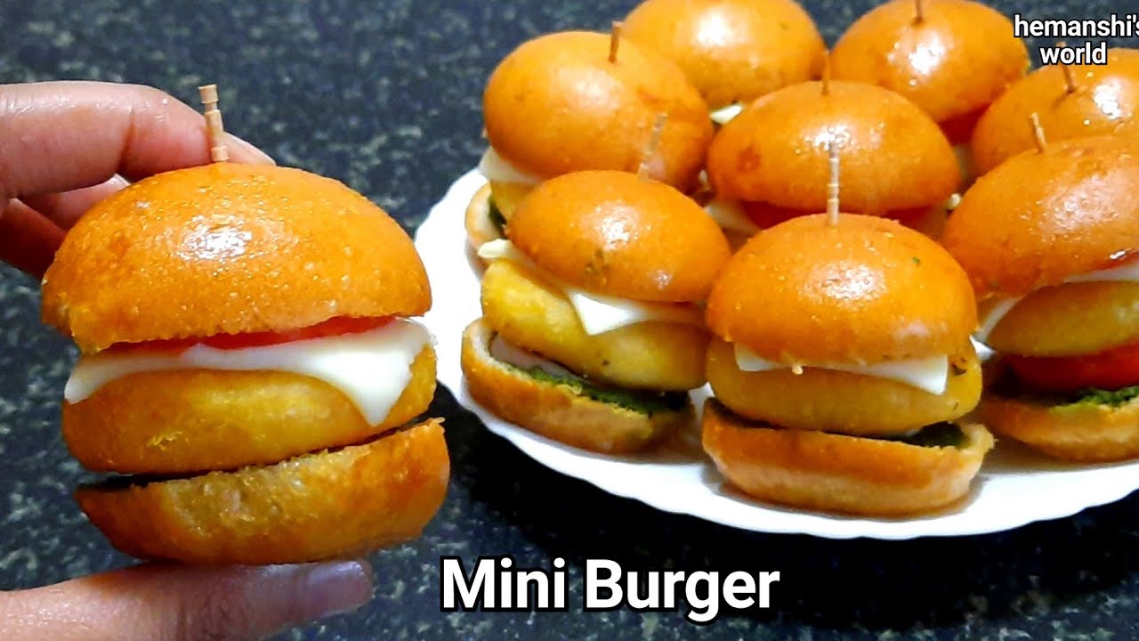 Cheese Burger Recipe - CRUNCHY CHEESY Veg Burger in Fast Food Style ...