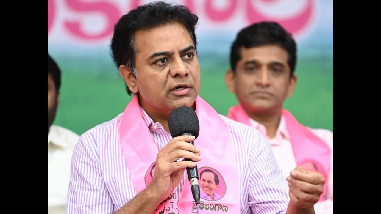 Minister KTR Addressing the Public Meeting || Kongara Kalan || S News ...