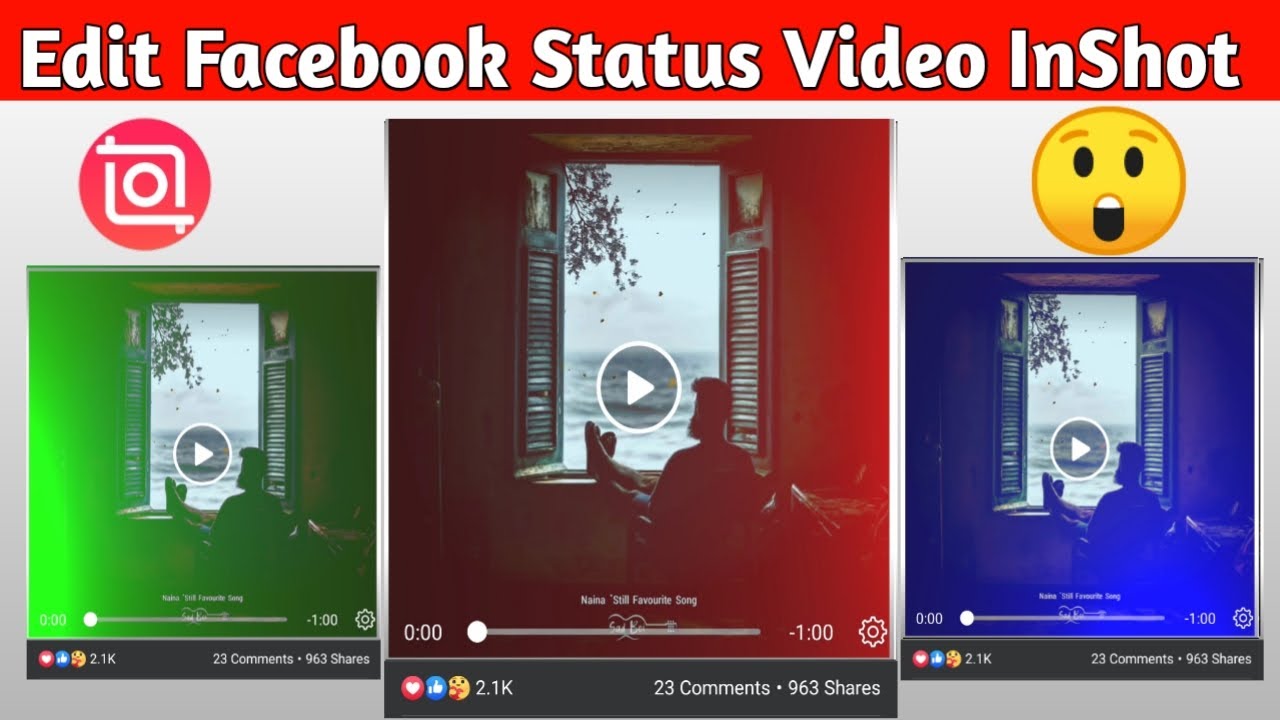 Facebook status video with mobile | Animation video with phato techpolu ...