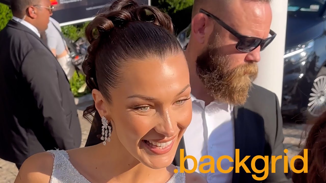 Bella Hadid greets her fans during the 77th Cannes Film Festival in ...