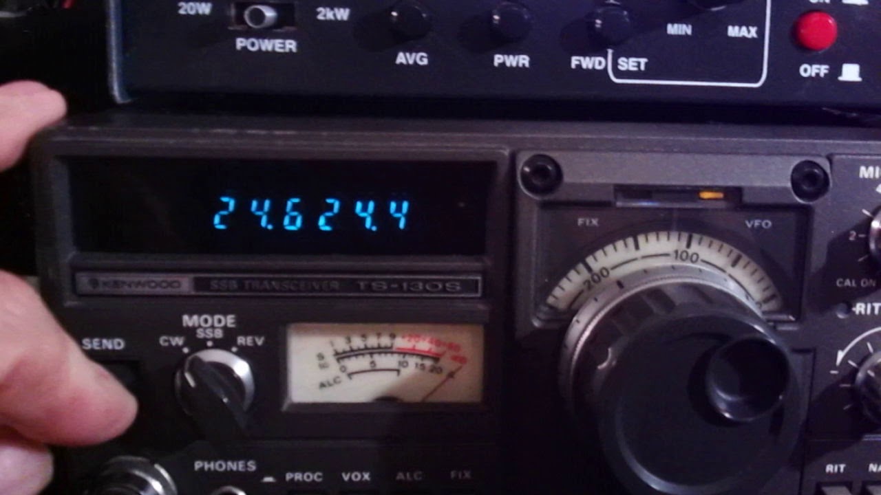 Kenwood TS-130S Transmitting mode - YouTube