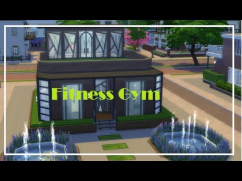 The Sims 4: Speed Build// Fitness Gym (Fitness Stuff) - YouTube