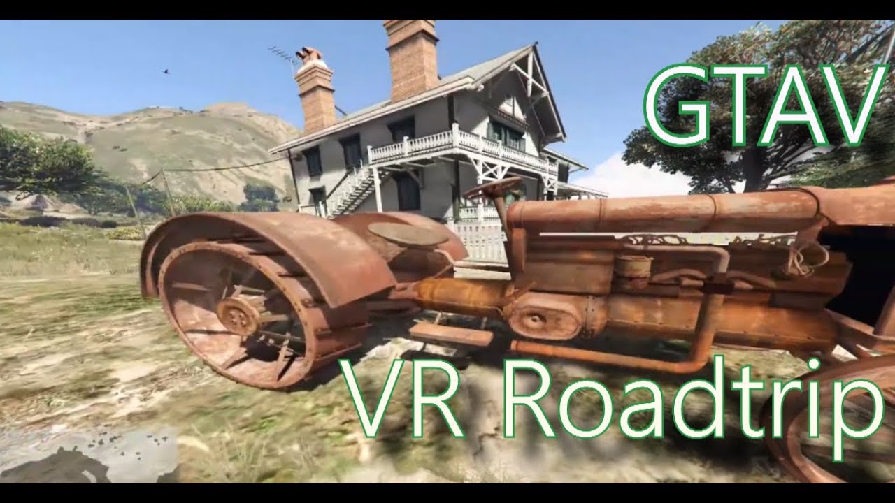 GTA V VR - Roadtrip to the beach with this rusty old tractor - YouTube