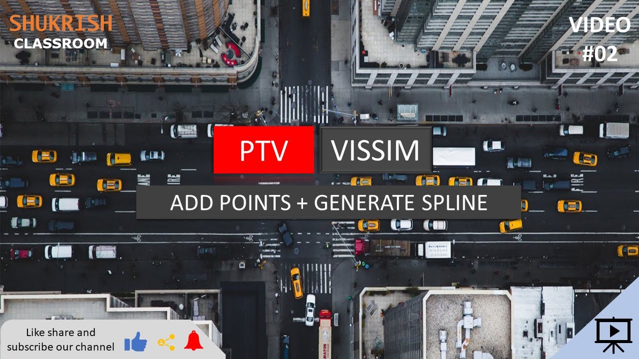 #3 How to provide curvature in roads || Generate Spline || PTV VISSIM ...