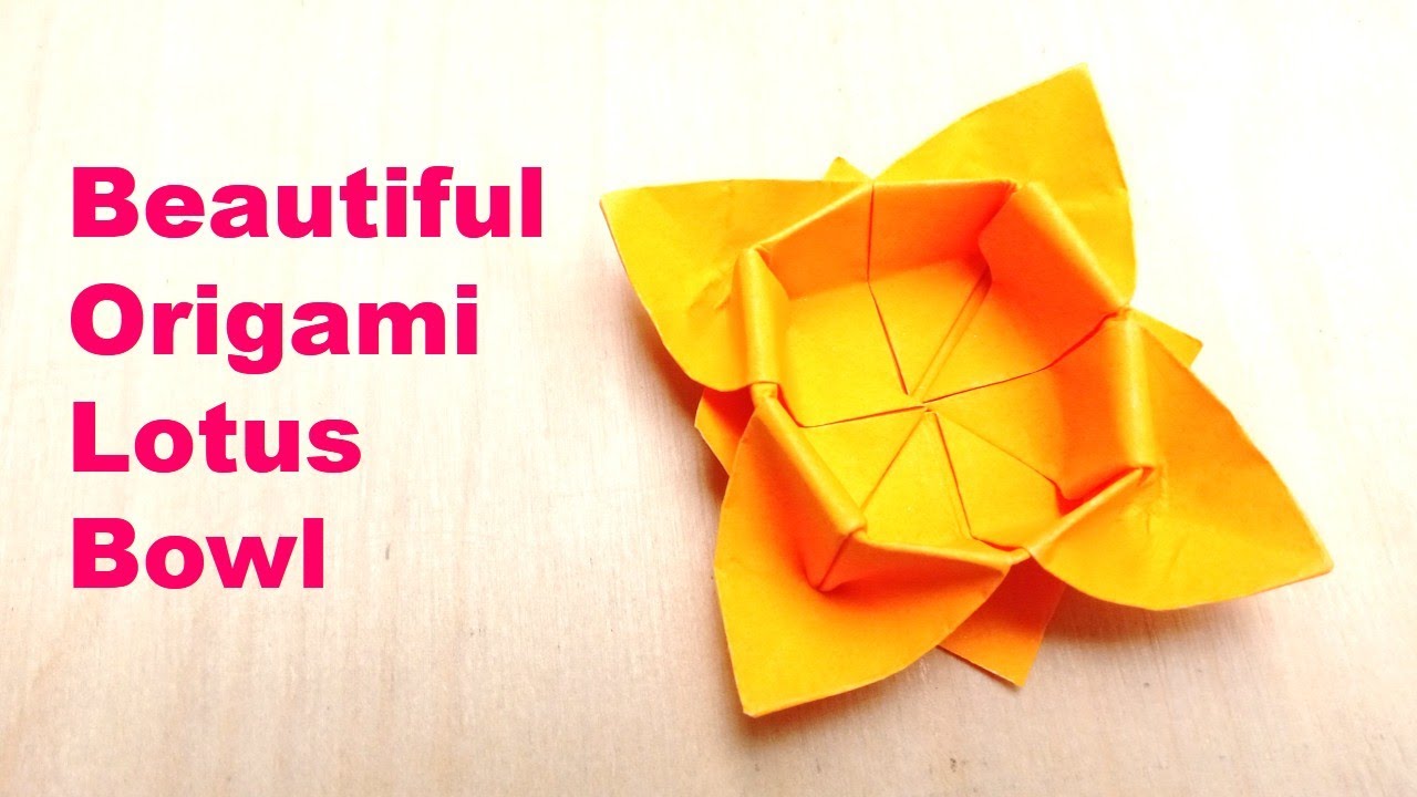 How to make Lotus box | how to make origami lotus box - YouTube