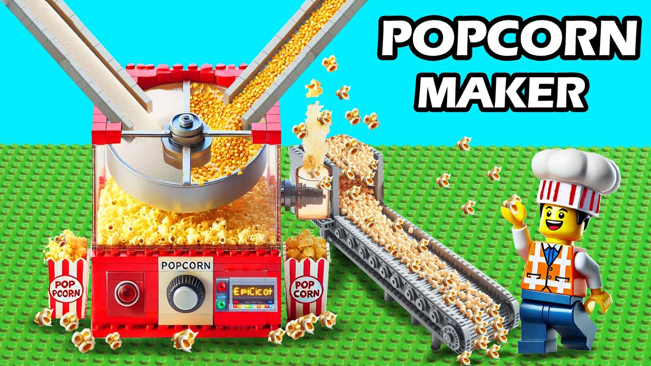 Custom LEGO Popcorn Machine - The Secret to Perfect Caramel Popcorn ...