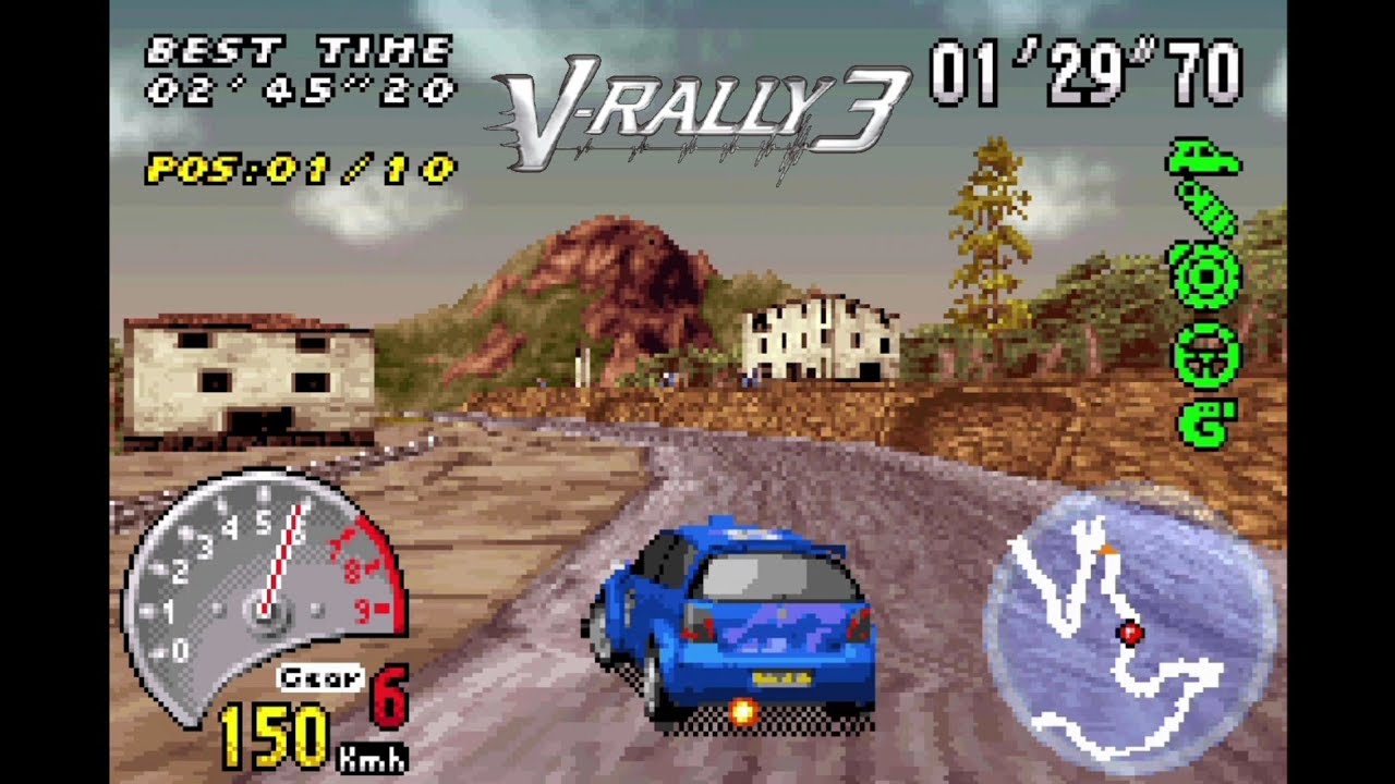V-Rally 3 - GBA Walkthrough [Part 4 - 1.6L Championship/Round 4 France ...