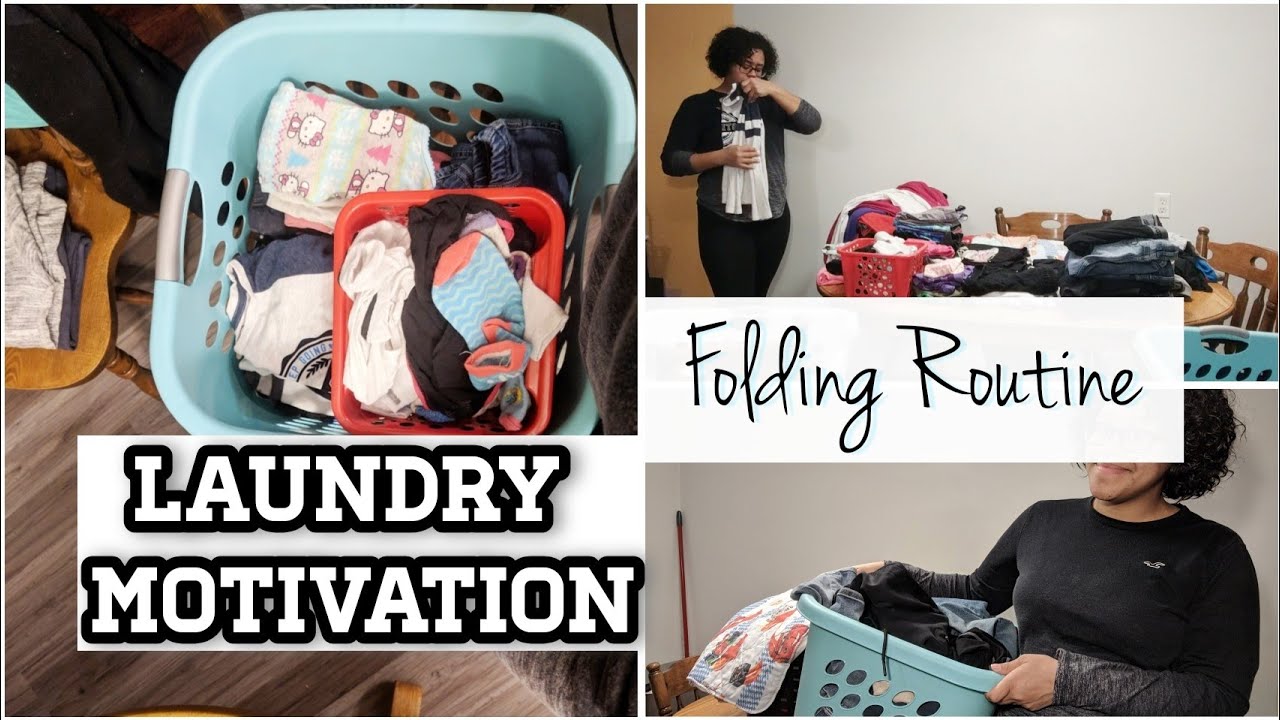 LAUNDRY MOTIVATION | FOLD WITH ME | LAUNDRY ROUTINE 2019 - YouTube