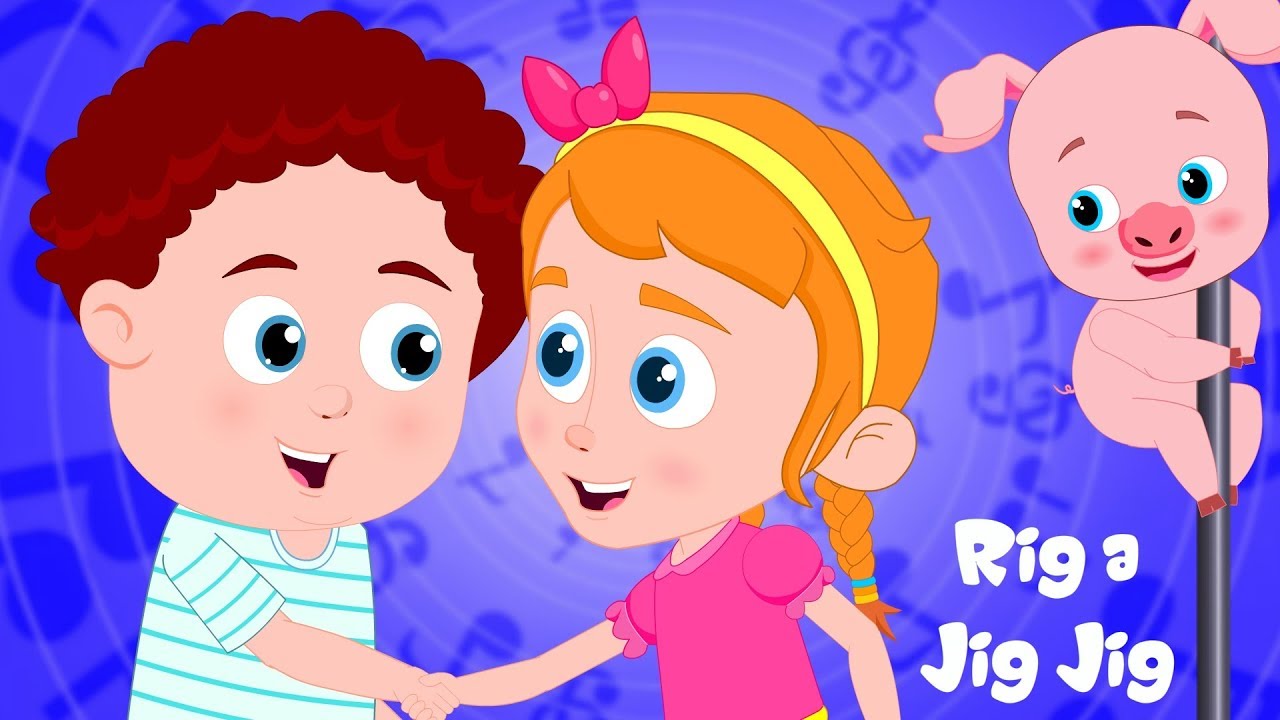 Rig A Jig Jig | Schoolies Cartoons For Kids | Videos For Babies - YouTube