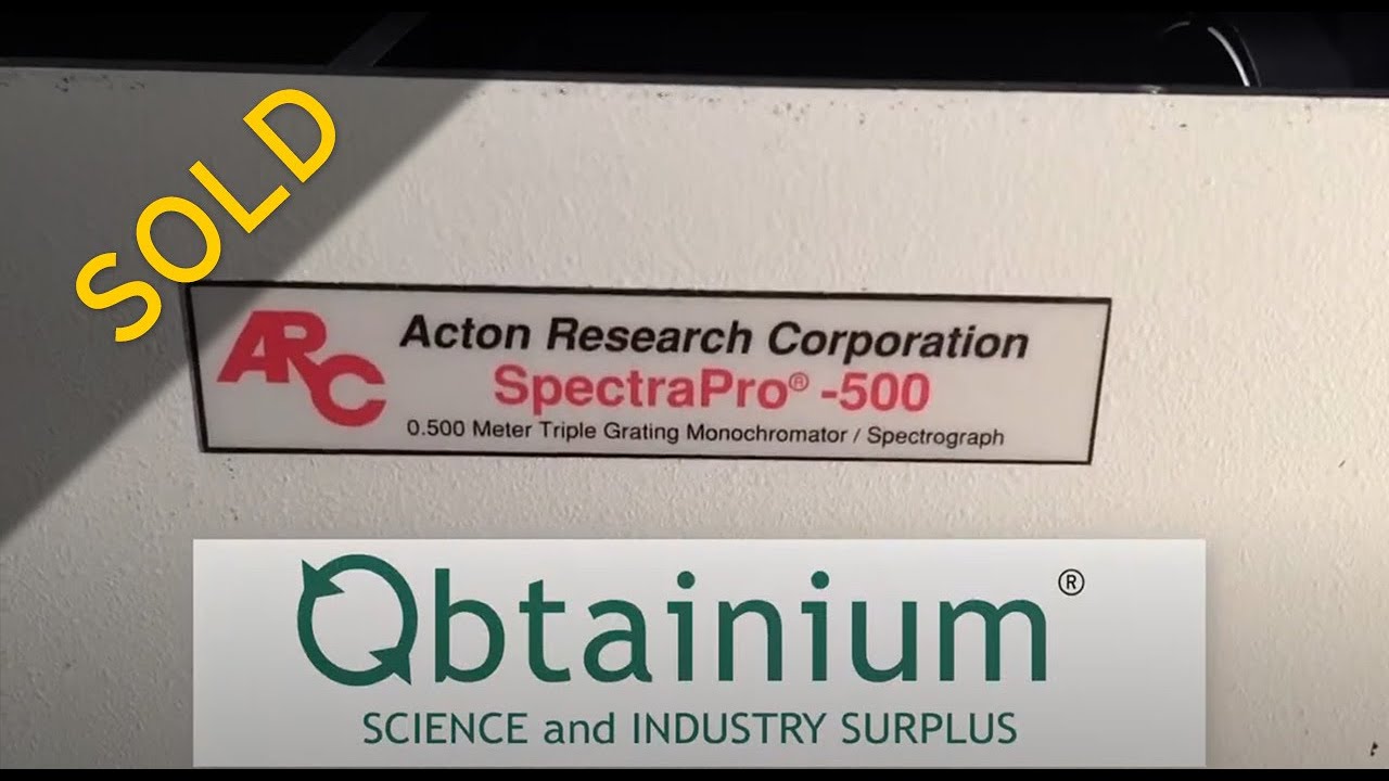 SOLD - Acton Research SpectraPro 500 Grating Monochromator ...