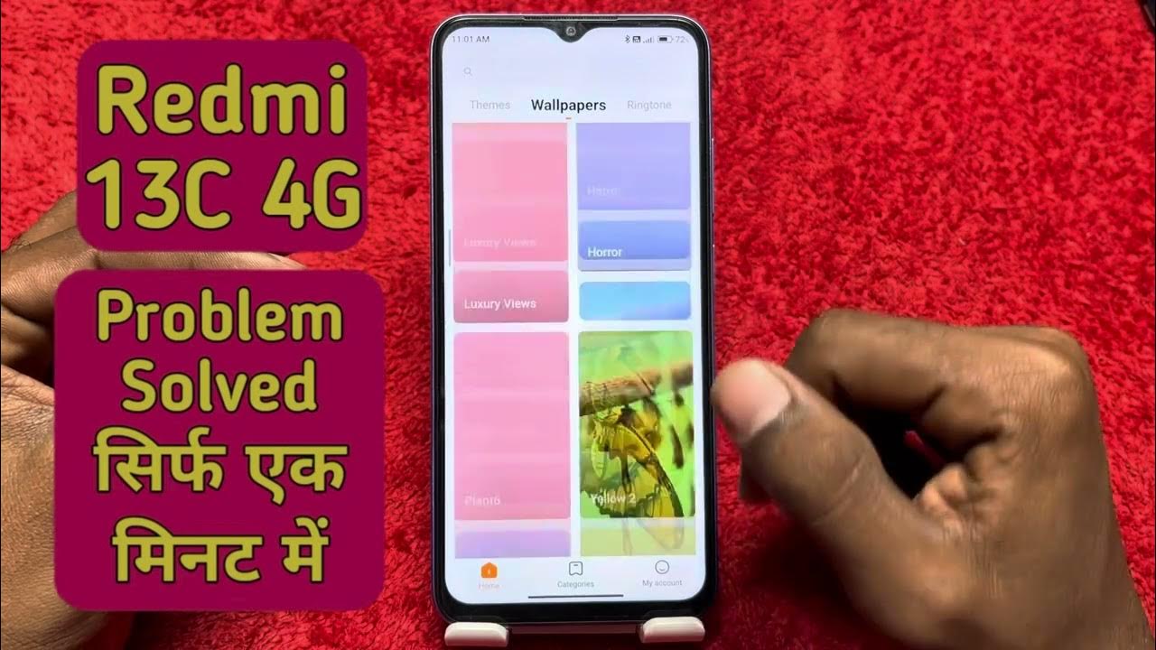 Screen wallpaper setting in Redmi 13c 4G , how to change wallpaper in Redmi 13c 4G - YouTube
