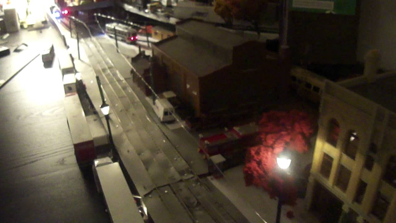 Septa Kawasaki LRV Trolley HO scale layout...Holiday 2011 - YouTube