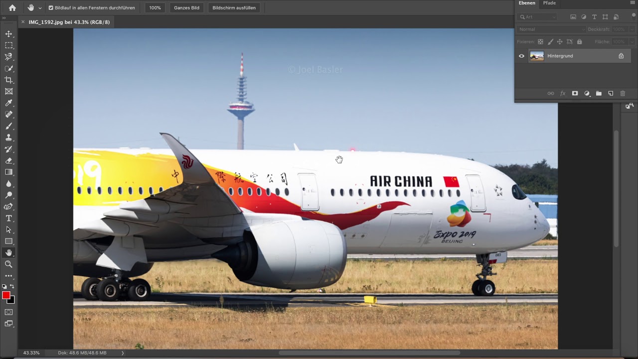 Airplane Photo Editing Tutorial - YouTube