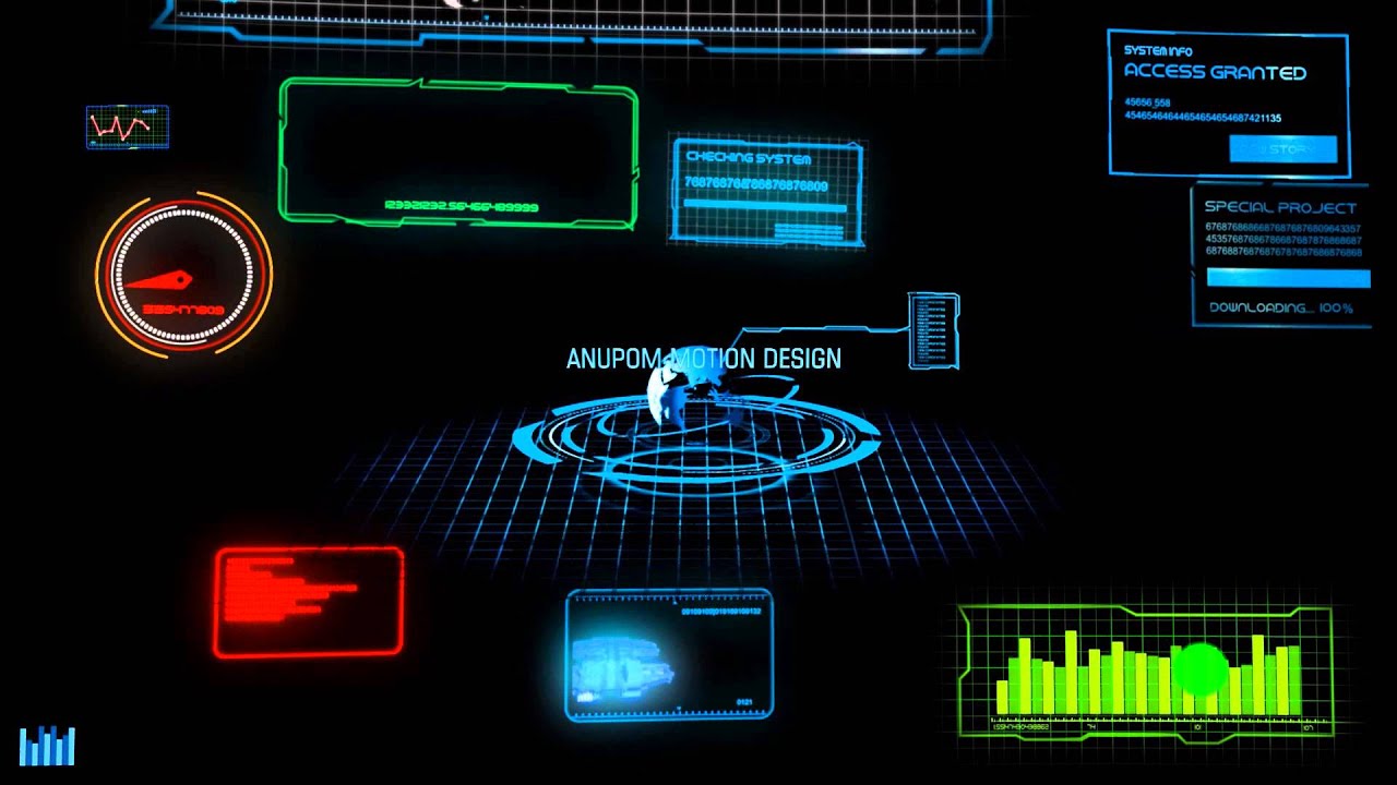 HUD Motion Graphics - YouTube