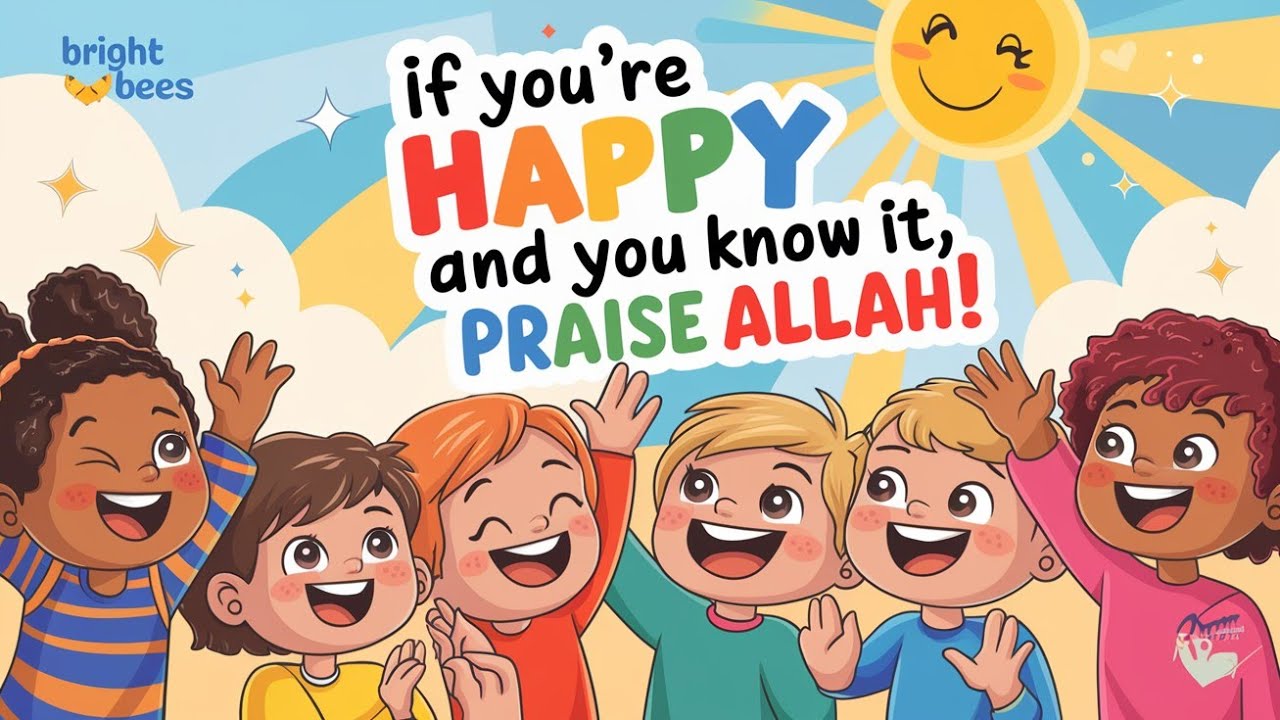 If You’re Happy and You Know It, Praise Allah | Bright Bees Islamic Song for Kids - YouTube