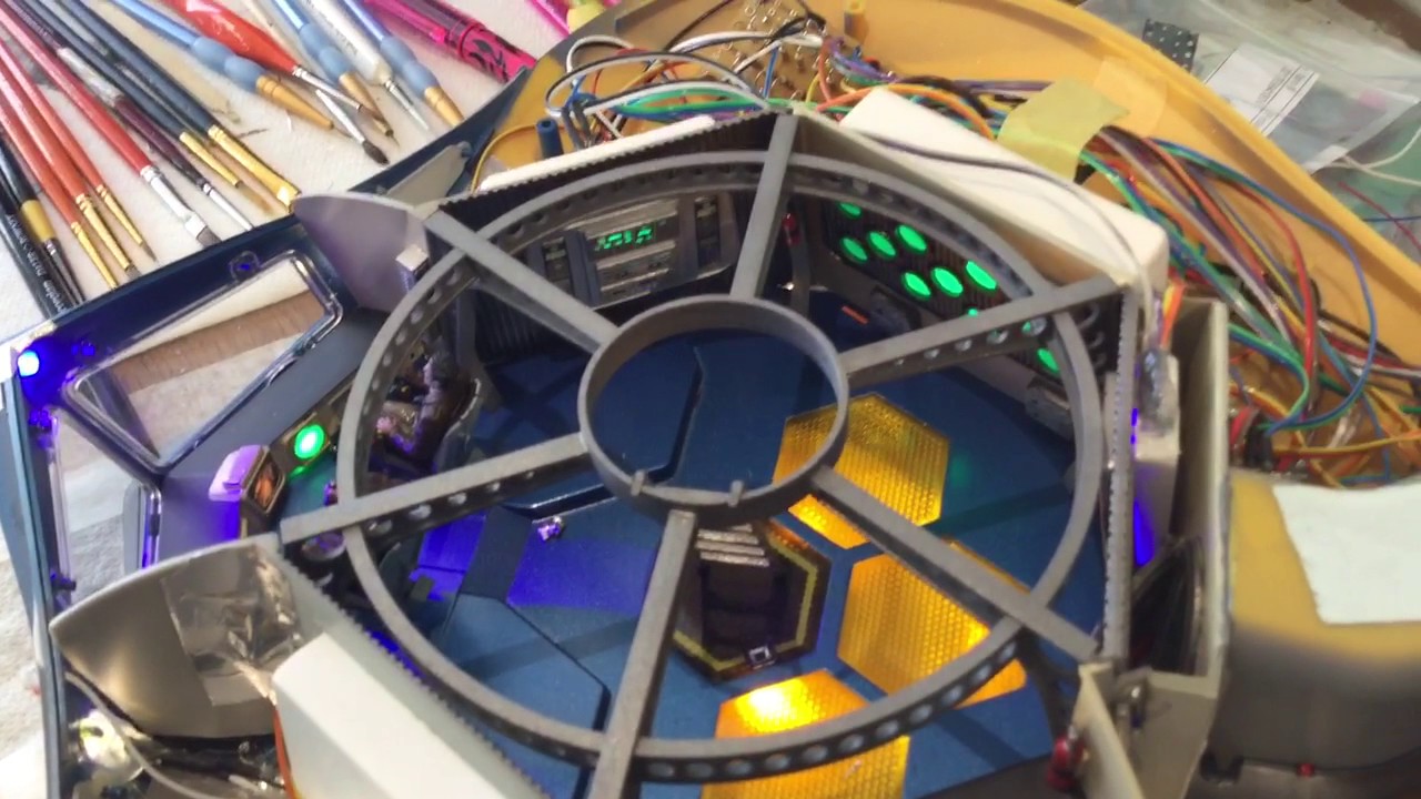 Moebius Flying Sub LED Lighting layout - YouTube