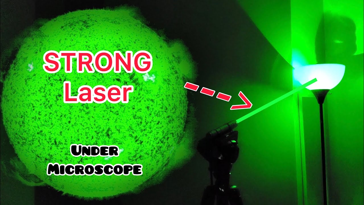 Strong Laser Under Microscope - YouTube