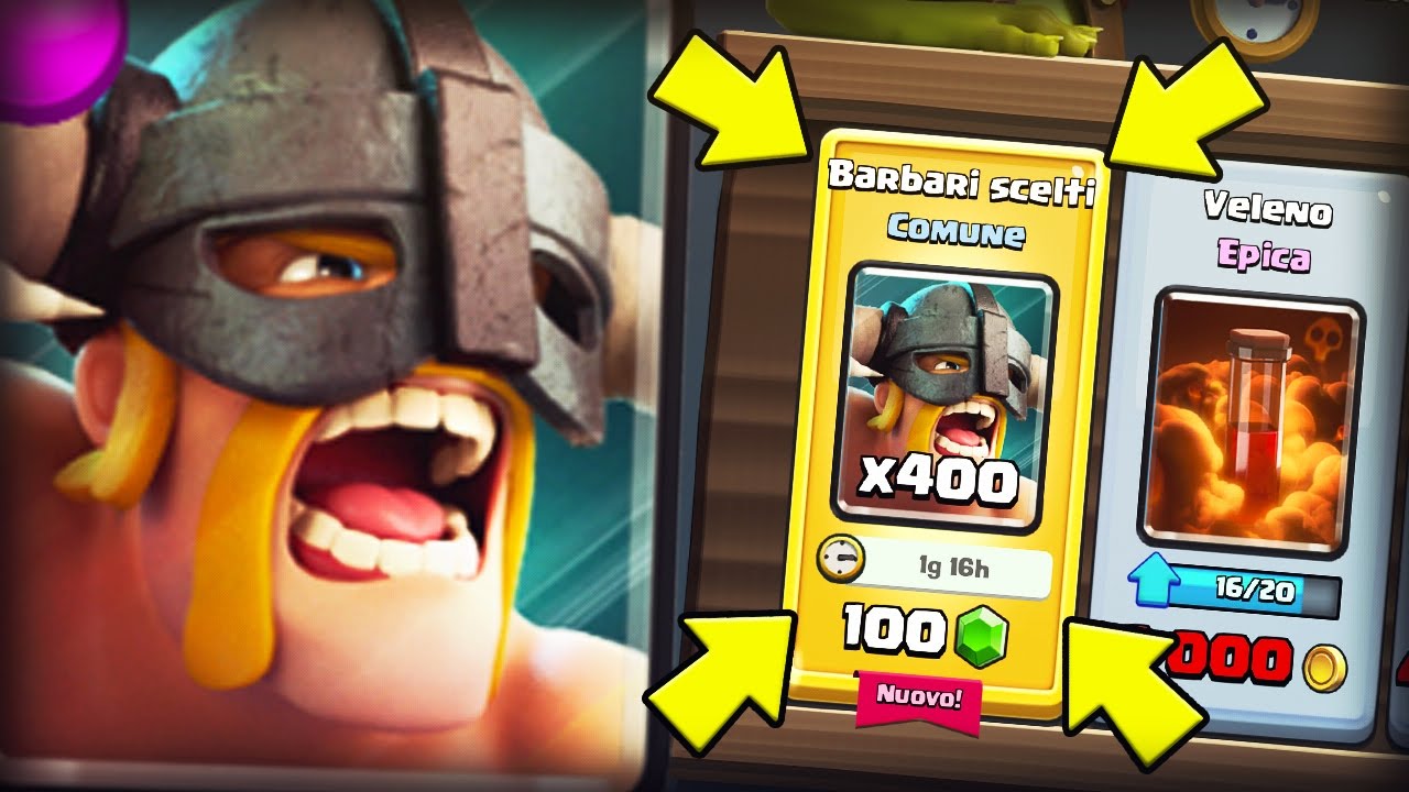 SHOPPIAMO I BARBARI SCELTI E PROVIAMOLI IN LIVE!!! Clash Royale ITA ...