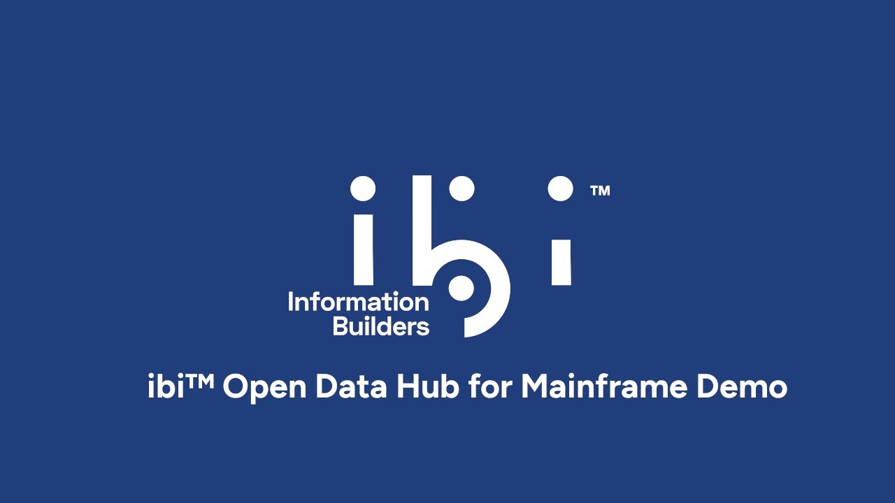 ibi Open Data Hub for Mainframe Demo - YouTube