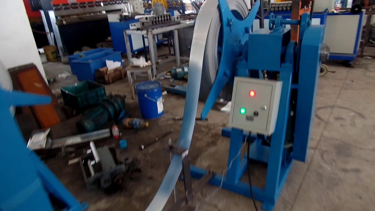 Flexible Duct Connector Machine - YouTube